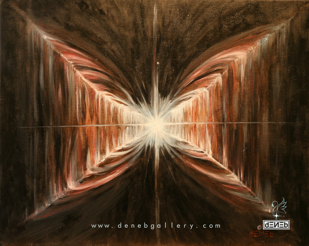 RED RECTANGLE NEBULA - painting artwork by DENEB Arici - dΞИΞb